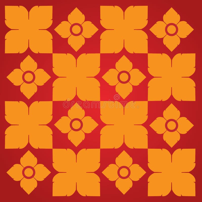 Line Thai Art Vector Artistic of Traditional Line Thai. Stock Vector ...