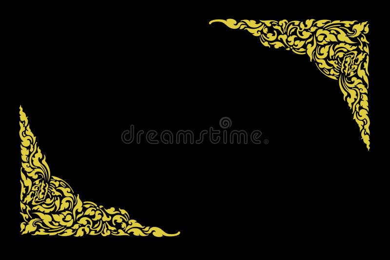 Line thai border stock vector. Illustration of interior - 30150338