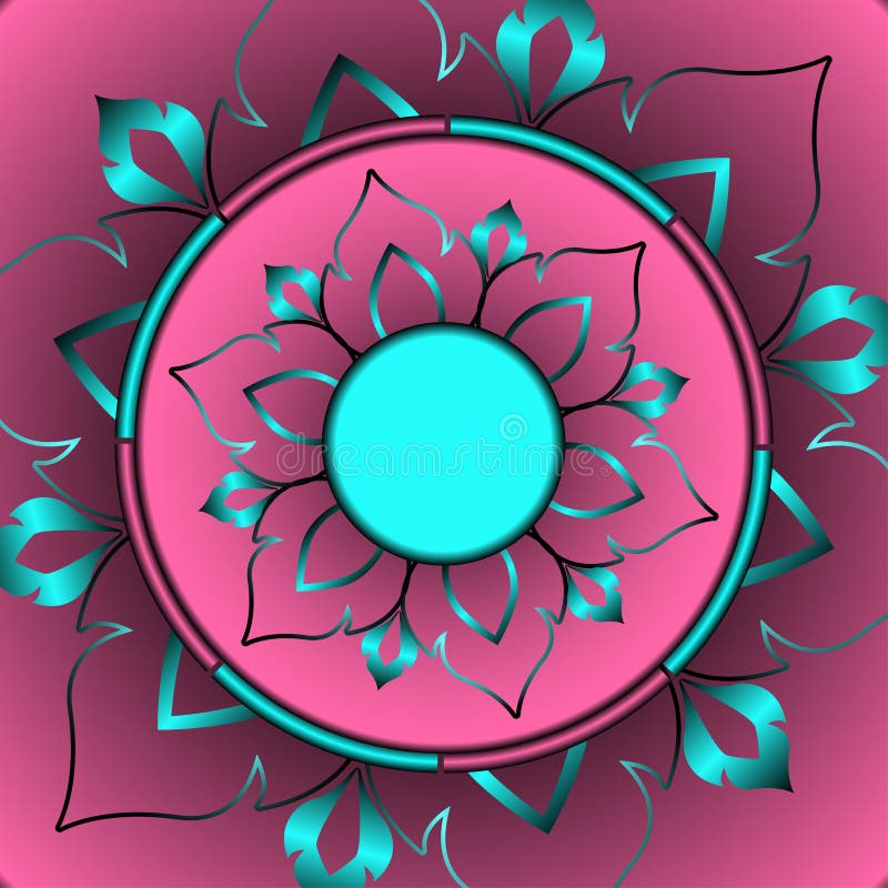 Line Thai, Red, Black and Yellow Blossom, Traditional Thai Style ...