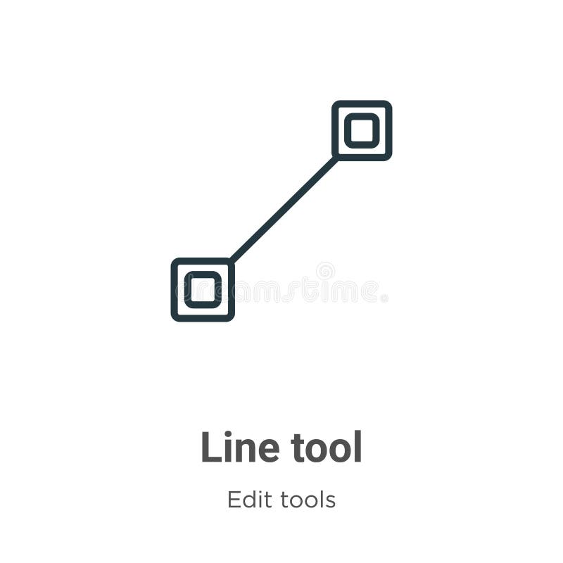 Line Tool Outline Vector Icon. Thin Line Black Line Tool Icon, Flat ...
