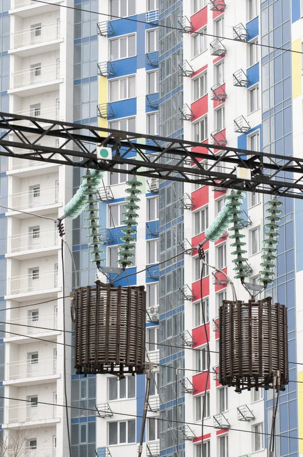 Line Traps, Also Called Wave Traps, Suspended Under a High Voltage ...