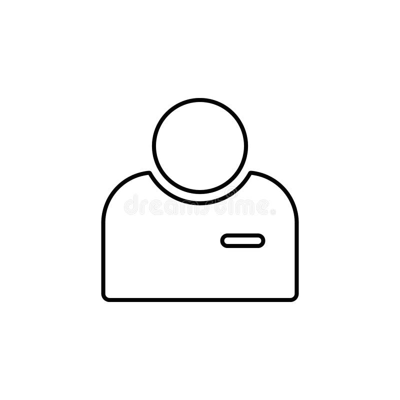 Line Vector Icon Avatar, User. Outline Vector Icon Stock Illustration ...