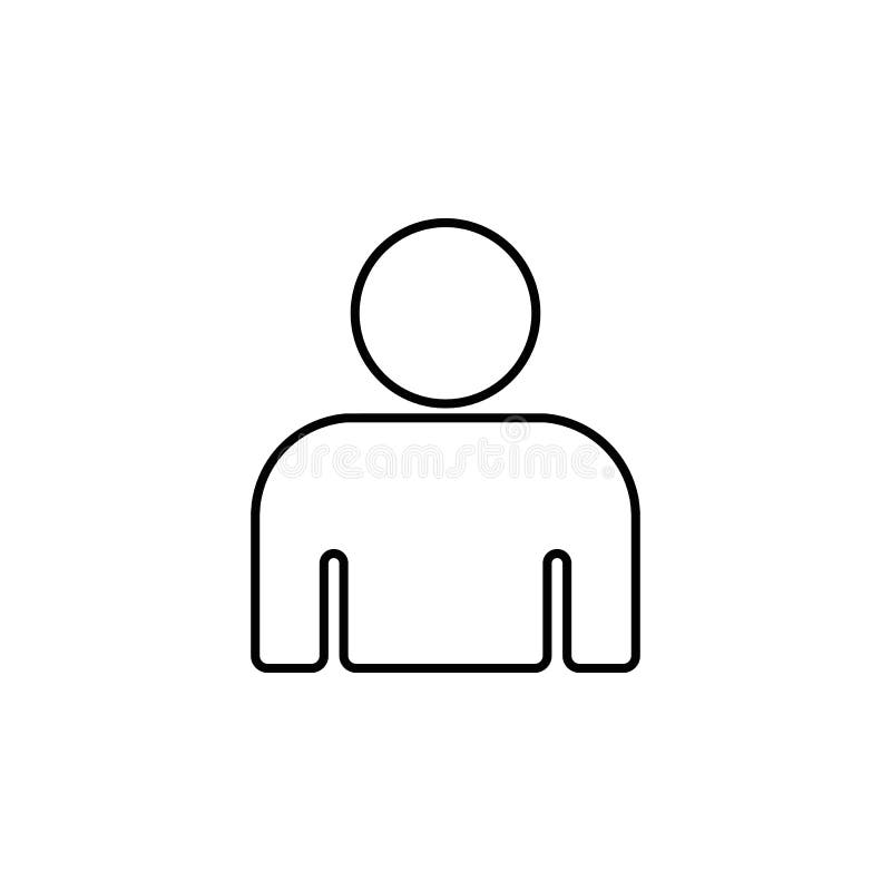 Line Vector Icon Avatar, User. Outline Vector Icon Stock Illustration ...