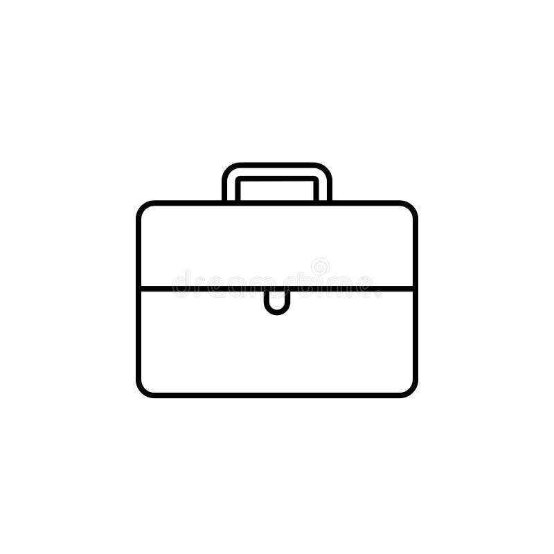 Line Vector Icon Briefcase. Outline Vector Icon Stock Illustration ...