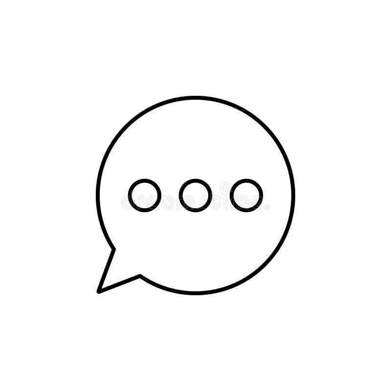 Line Vector Icon Chat, Chat Bubble. Outline Vector Icon Stock ...