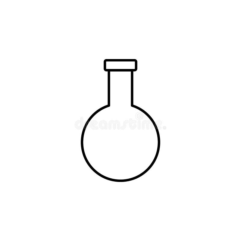 Flask Outline Stock Illustrations – 40,412 Flask Outline Stock ...
