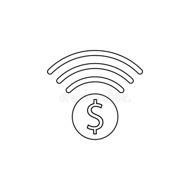 Line Vector Icon Distribution, Finance. Outline Vector Icon Stock ...