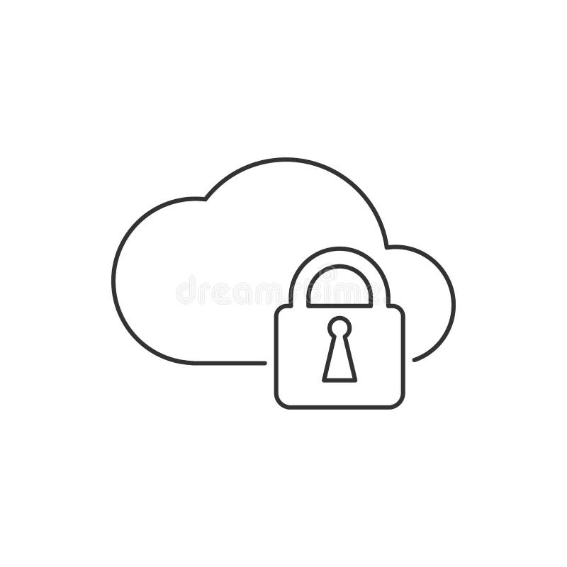 Cloud Security Sky Lock Stock Illustrations – 541 Cloud Security Sky ...