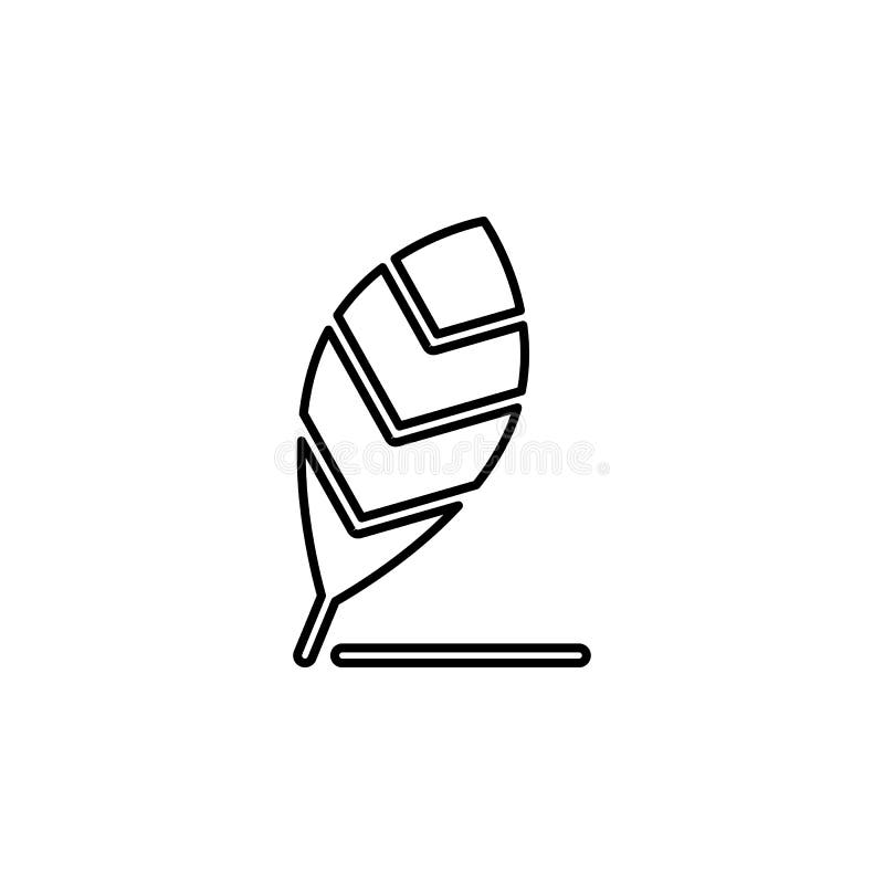 Line Vector Icon Pen, Bird Feather. Outline Vector Icon Stock ...