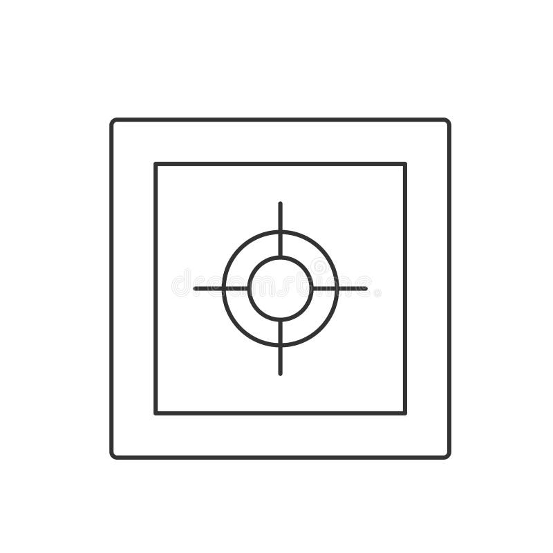 Line Vector Icon Safe, Security. Outline Vector Icon Stock Illustration ...