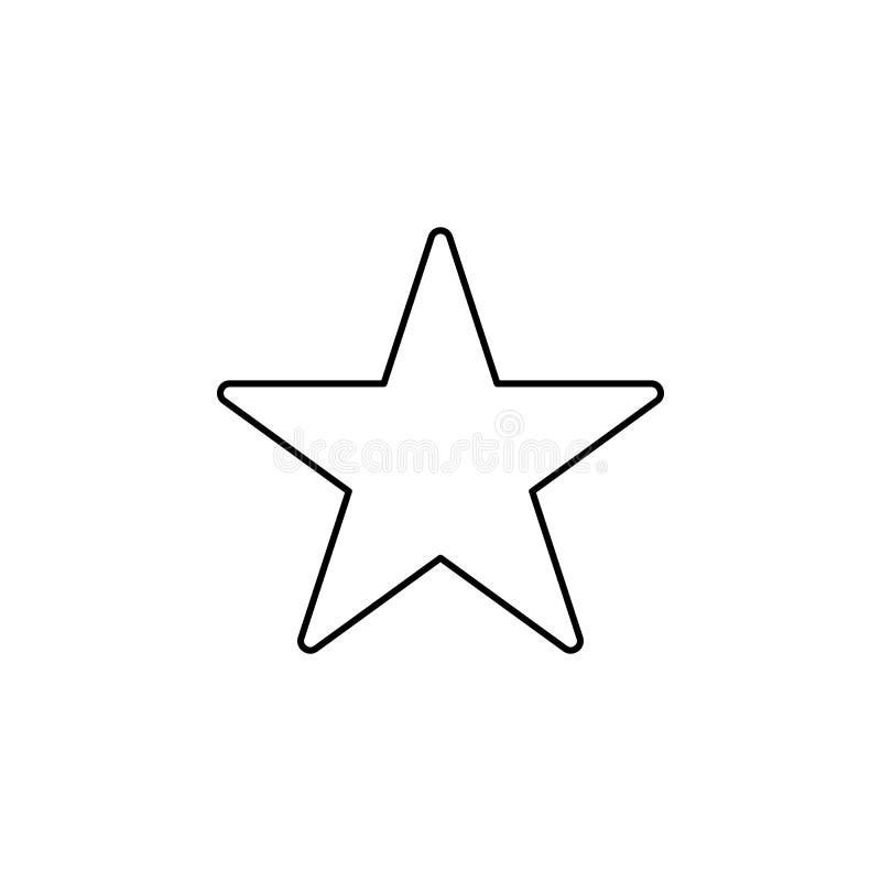 Line Vector Icon Star. Outline Vector Icon Stock Illustration ...