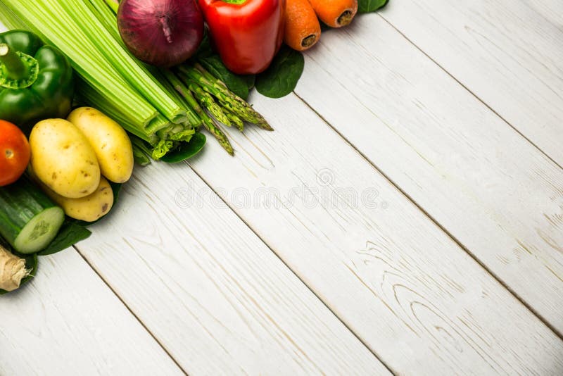 Line of Vegetables on Table Stock Image - Image of kitchen, diet: 58188763