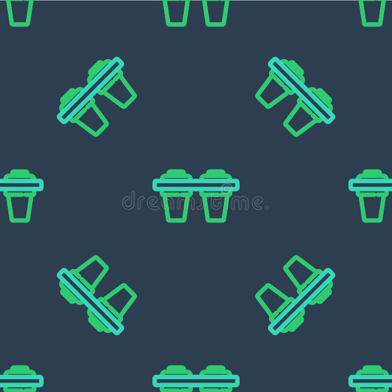 Line Water Filter Icon Isolated Seamless Pattern on Blue Background ...