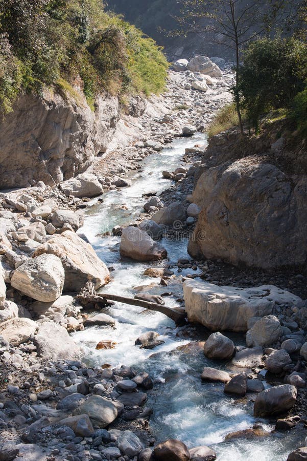 Line of the Water on Waterfall Stock Image - Image of waterfall, steam ...