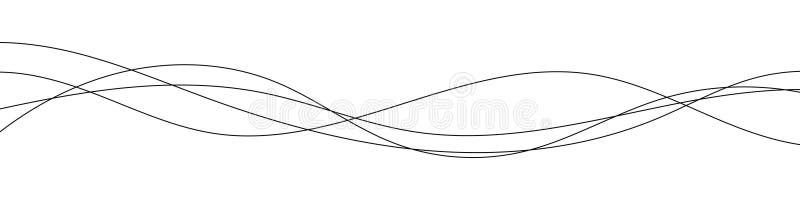 Line Wavy Background. Crooked Wave. Linear Striped Pattern Stock Vector ...