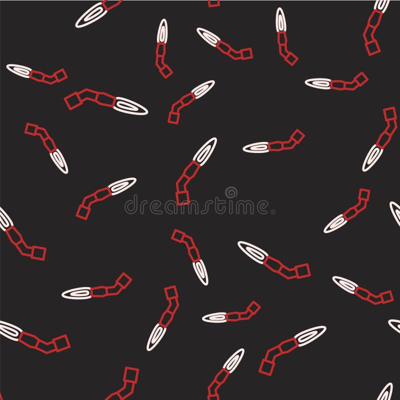 Line Welding Torch Icon Isolated Seamless Pattern on Black Background ...