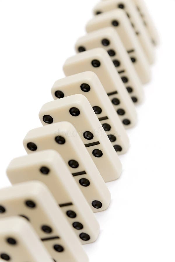 Falling dominos stock image. Image of knocking, falling - 7060571