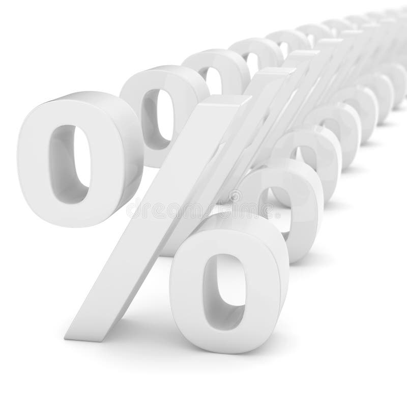 Line of percentages stock illustration. Illustration of discount - 30109600