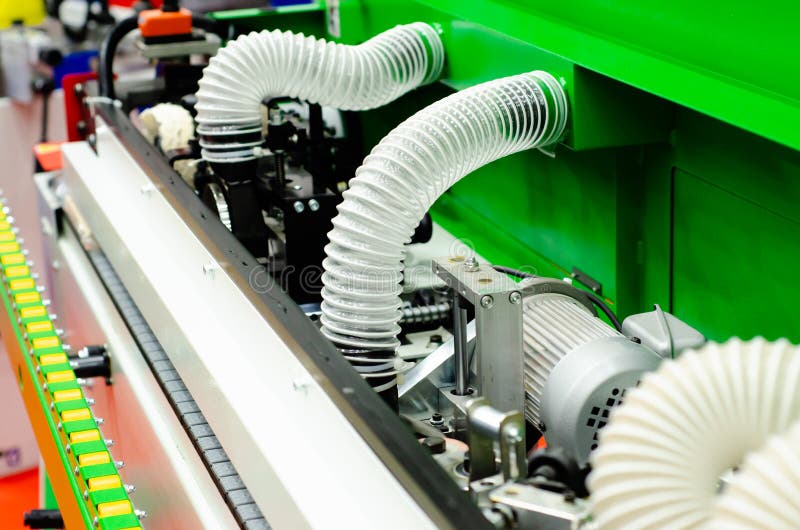 Line Wood Furniture Making Machine Stock Photo - Image of manual ...