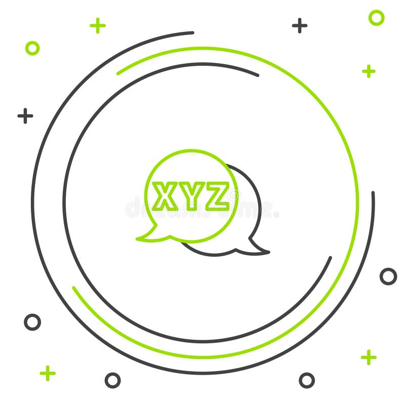 Line Xyz Coordinate System Icon Isolated On White Background Xyz Axis