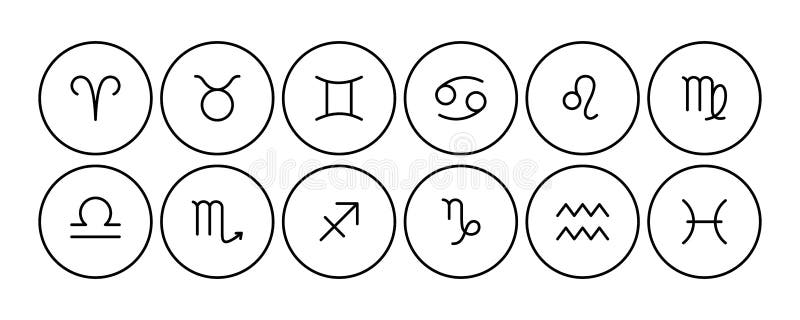 Cancer Zodiac Sign Astrological Calendar Zodiacal Black And White