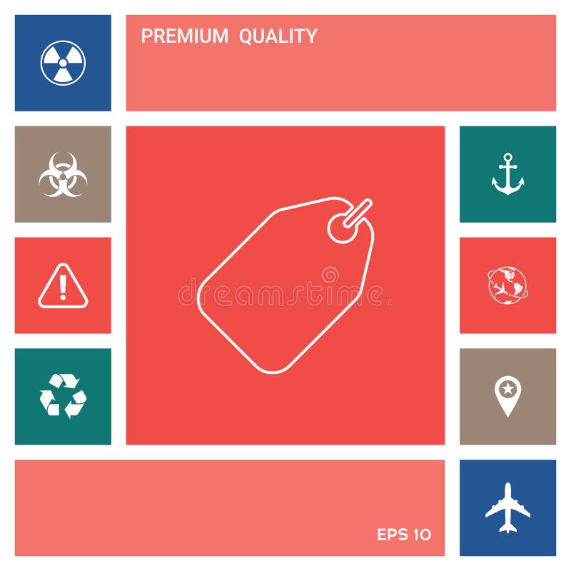 Linea Di Etichetta Icona Elementi Per Il Vostro Disegno Illustrazione ...