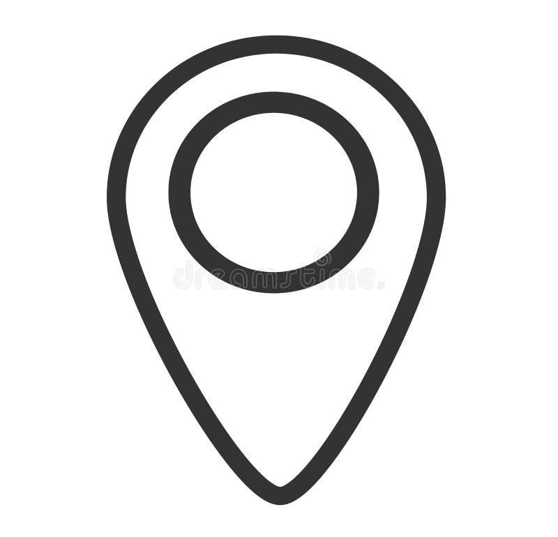 Linea Icona Del Perno Della Mappa Su Fondo Bianco Stile Piano ... Linea Icona Del Perno Della Mappa Su Fondo Bianco Stile Piano ...