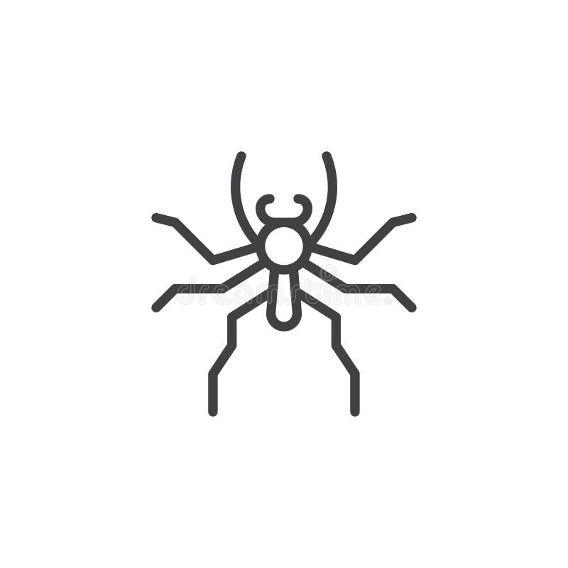 Logo Della Tecnologia Di Struttura Della Linea Del Ragno, Illustrazione ...