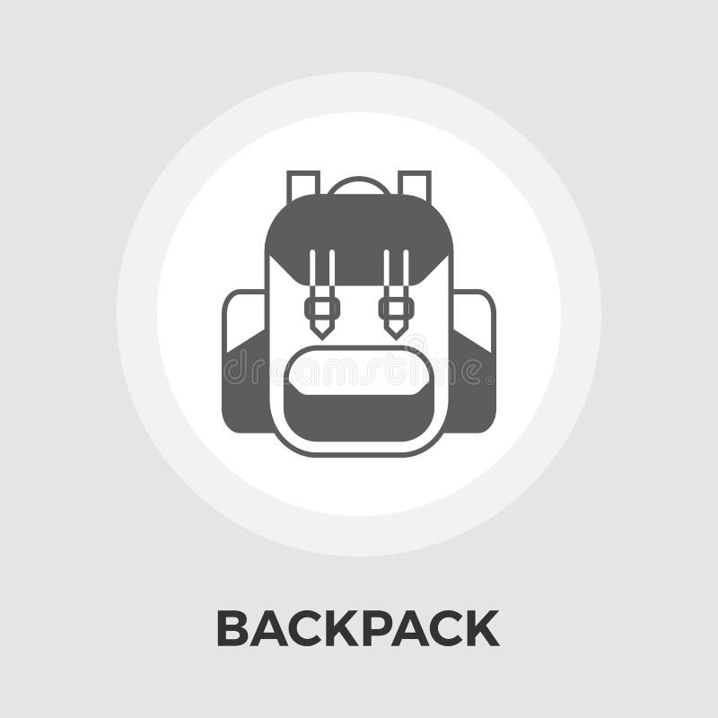 Linea icona dello zaino illustrazione vettoriale. Illustrazione di nero ...