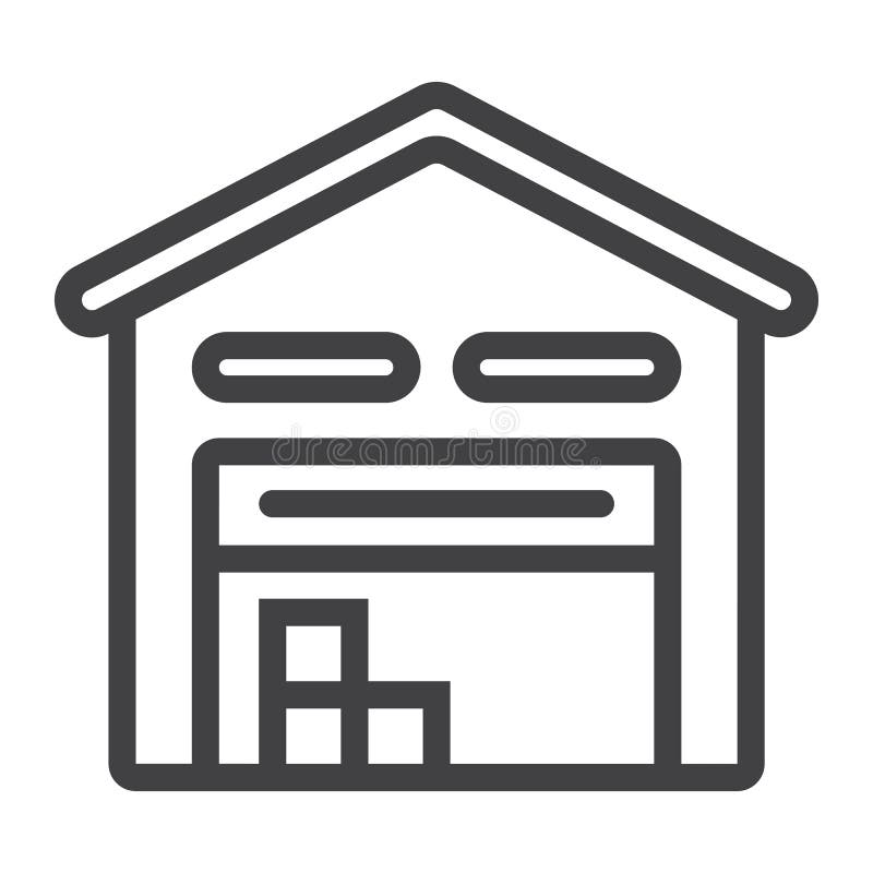 Icona Logistica Di Consegna Del Magazzino Illustrazione Vettoriale ...