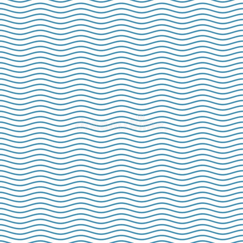 Motivo a Linea Ondulata Blu Senza Soluzione Di Continuità Illustrazione ...