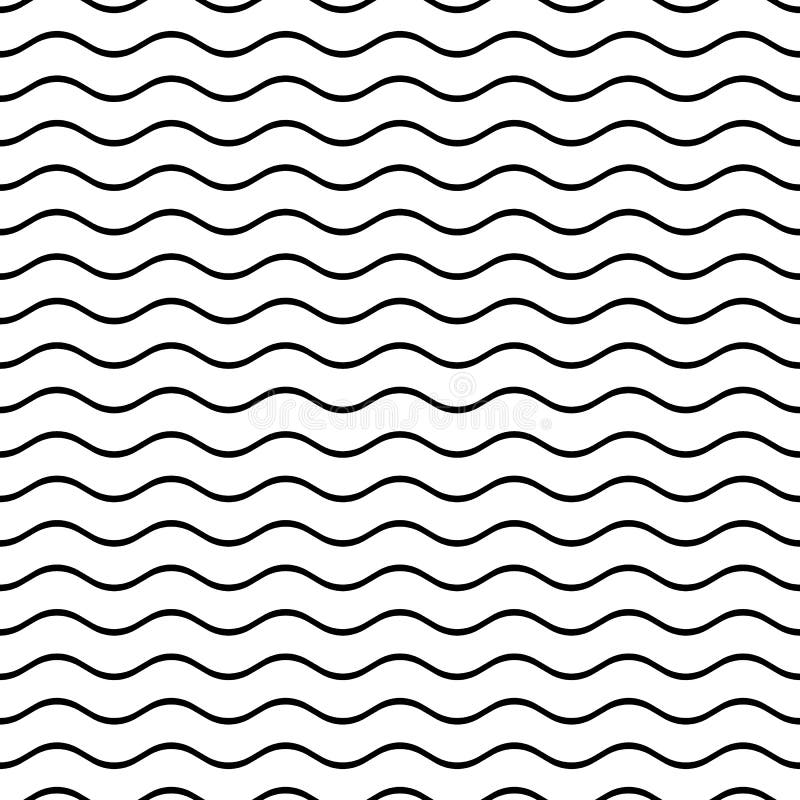 Linea Ondulata Senza Cuciture Modello Illustrazione Vettoriale ...