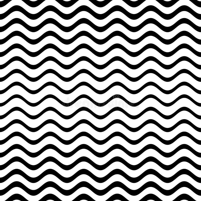 Linea Ondulata Senza Cuciture Modello Illustrazione Vettoriale ...