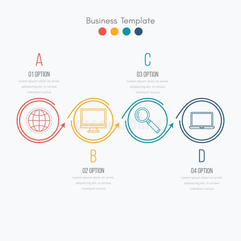 Linea Sottile Elemento Infographic Illustrazione Vettoriale ...
