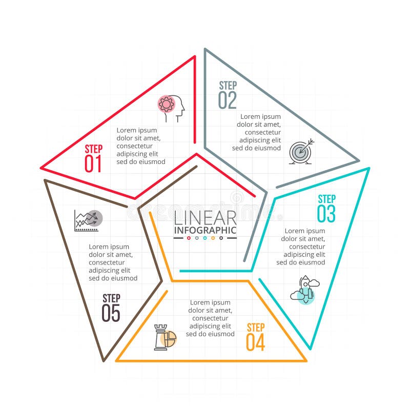 Linea Sottile Elemento Piano Per Infographic Illustrazione Vettoriale ...