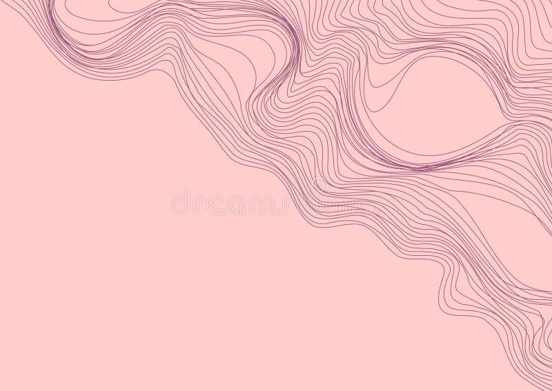 Linear Abstraction. Background of Smooth Wavy Lines Stock Vector ...