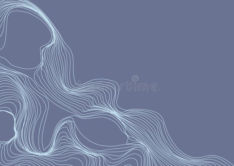 Linear Abstraction. Background of Smooth Wavy Lines Stock Vector ...
