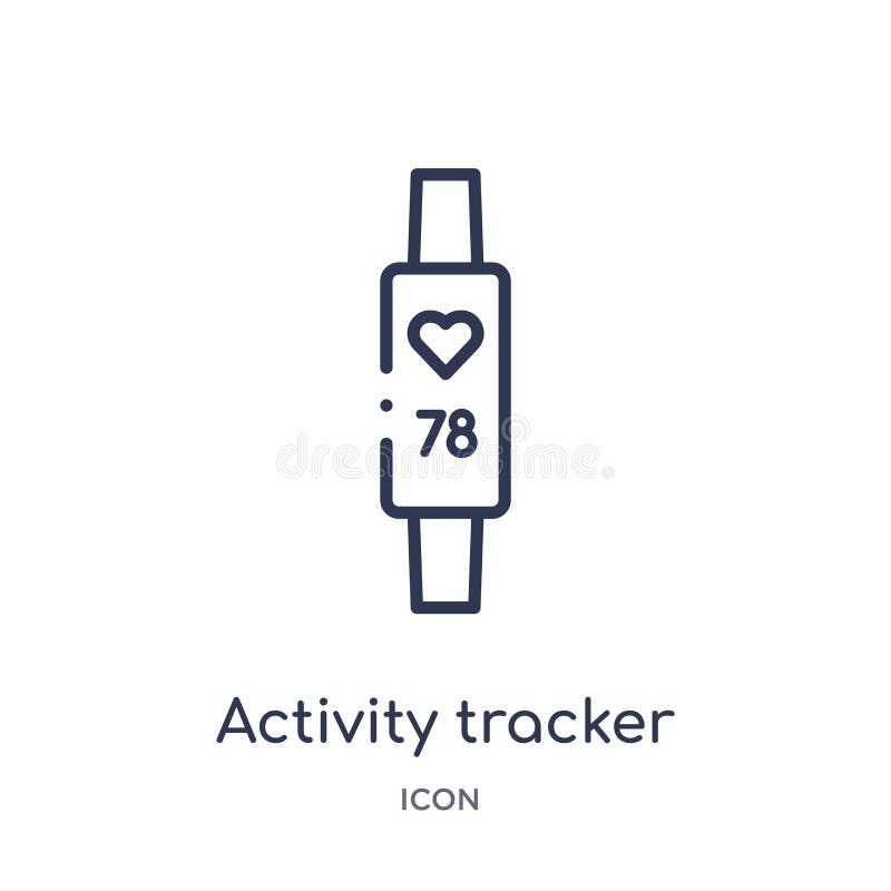 Linear Activity Tracker Icon from Electronic Devices Outline Collection ...