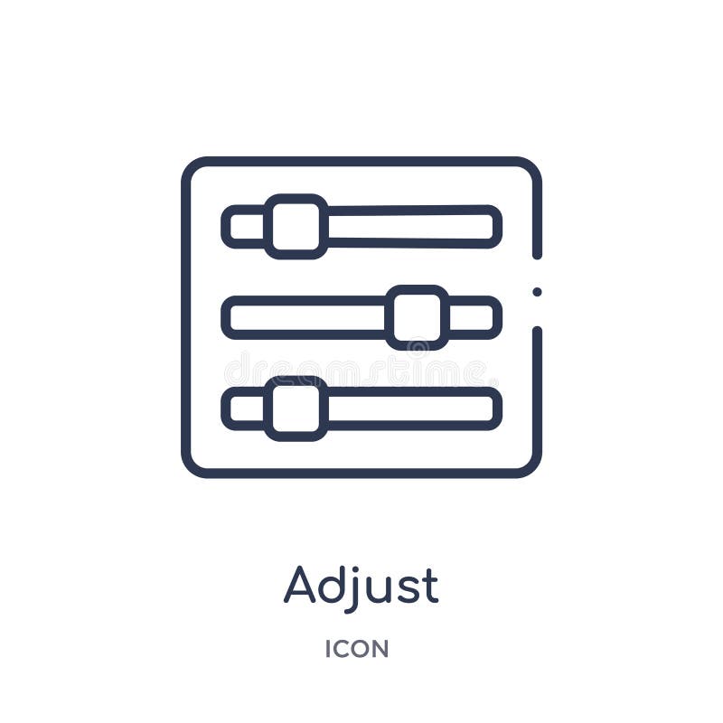 Adjust Icon in Trendy Design Style. Adjust Icon Isolated on White ...