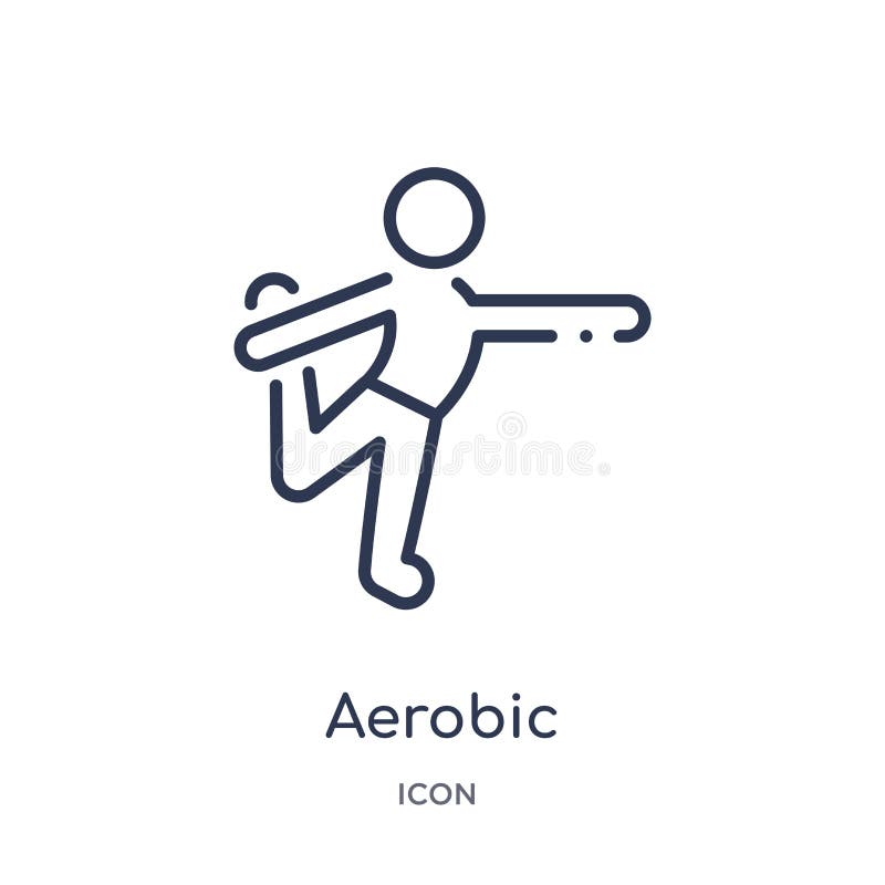 Aerobic Icon on White Background. Simple Element Illustration from ...