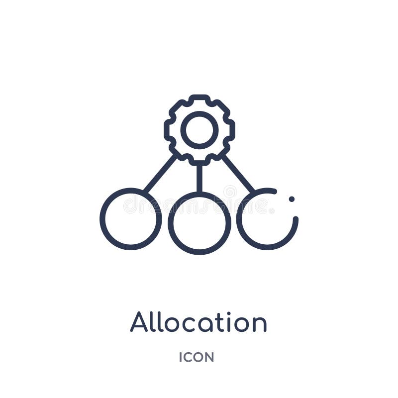 Allocation Icon in Trendy Design Style. Allocation Icon Isolated on ...