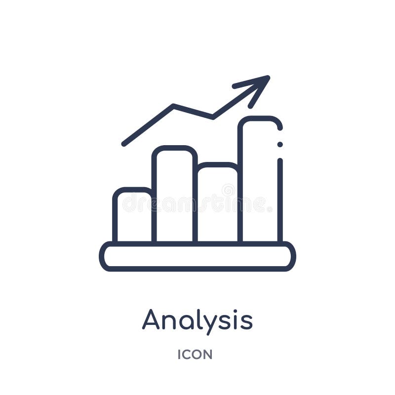Analysis Process Icon in Trendy Design Style. Analysis Process Icon ...