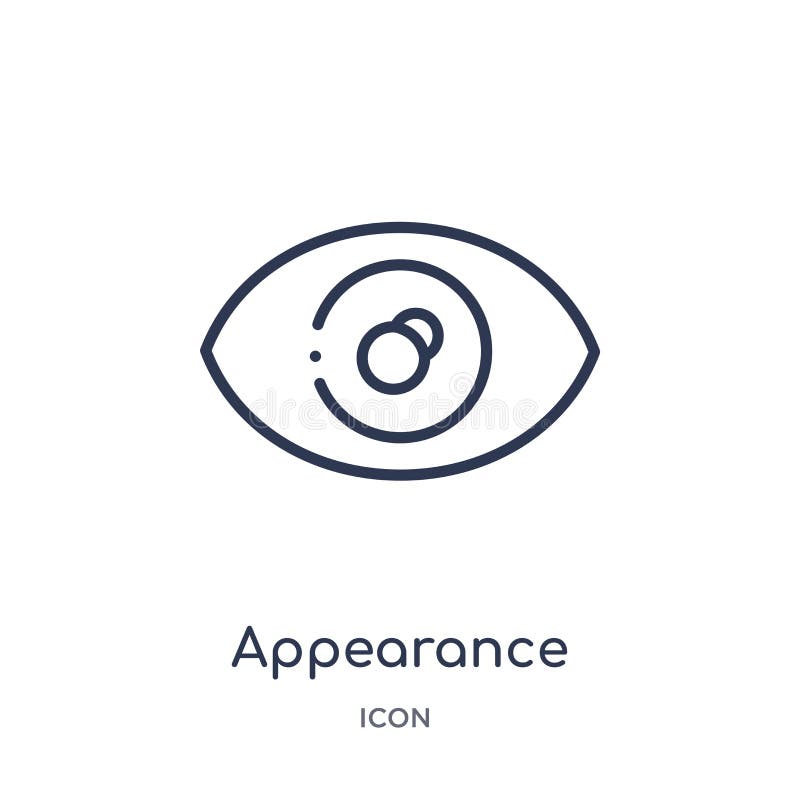 Appearance Icon in Trendy Design Style. Appearance Icon Isolated on ...