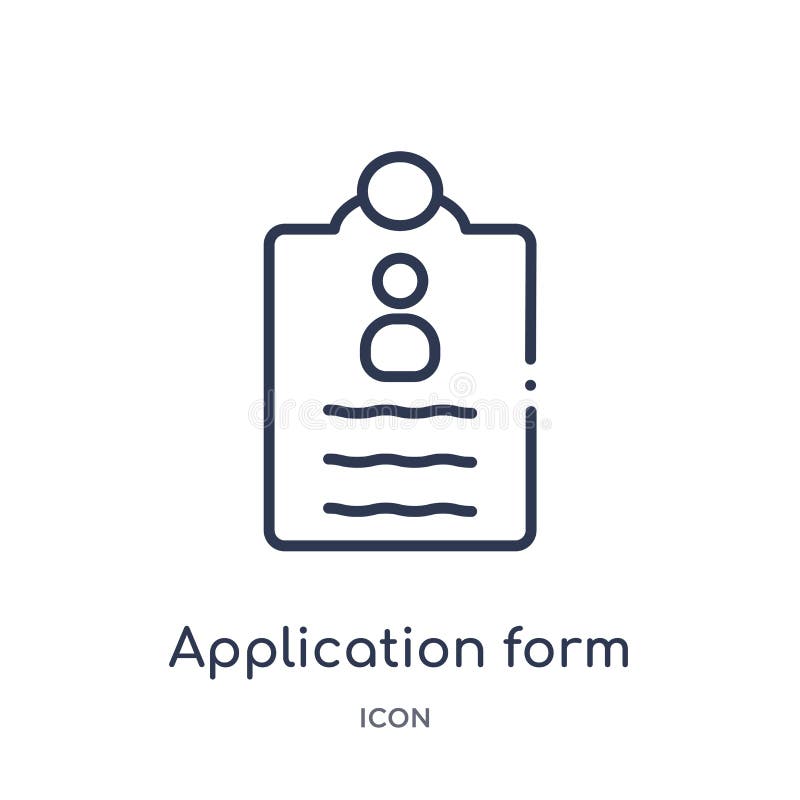 Job Application Icon in Trendy Design Style. Job Application Icon ...