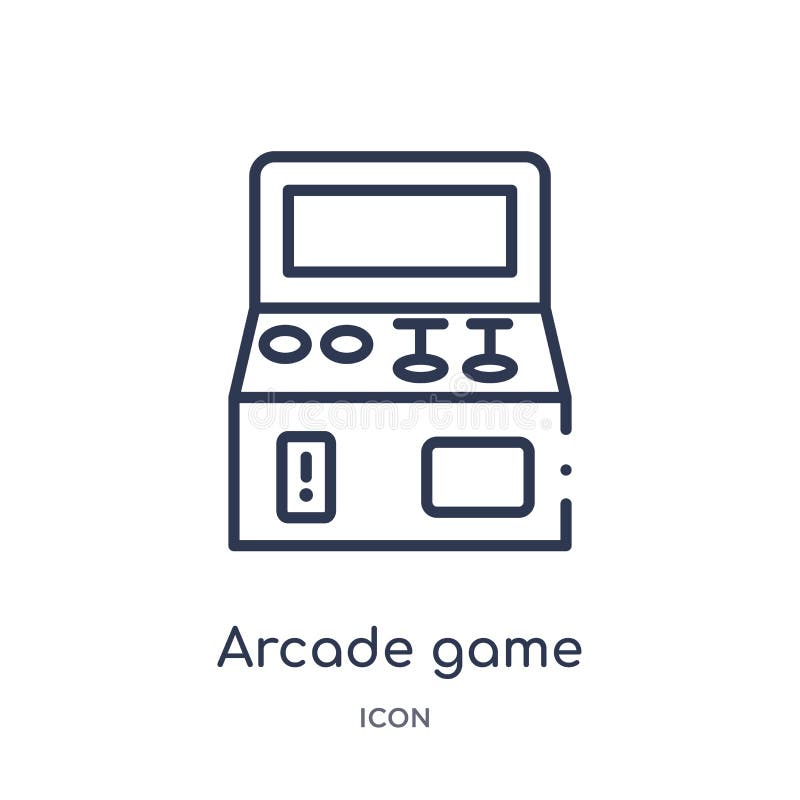 Linear Arcade Game Icon from Entertainment and Arcade Outline ... Linear Arcade Game Icon from Entertainment and Arcade Outline ...