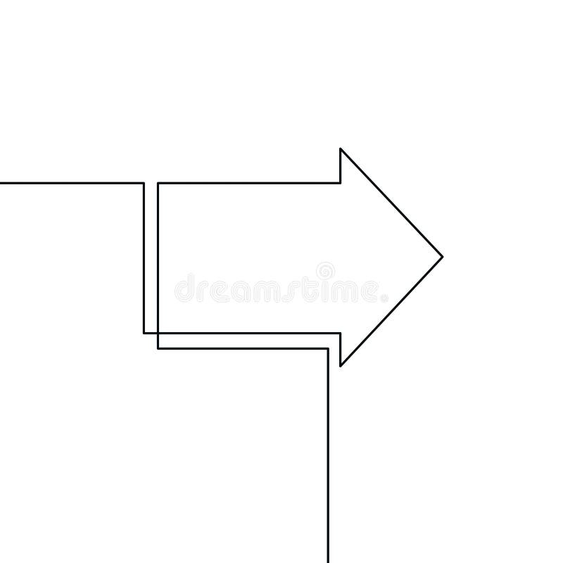 Linear Arrow Infographic Design Element Stock Vector - Illustration of ...