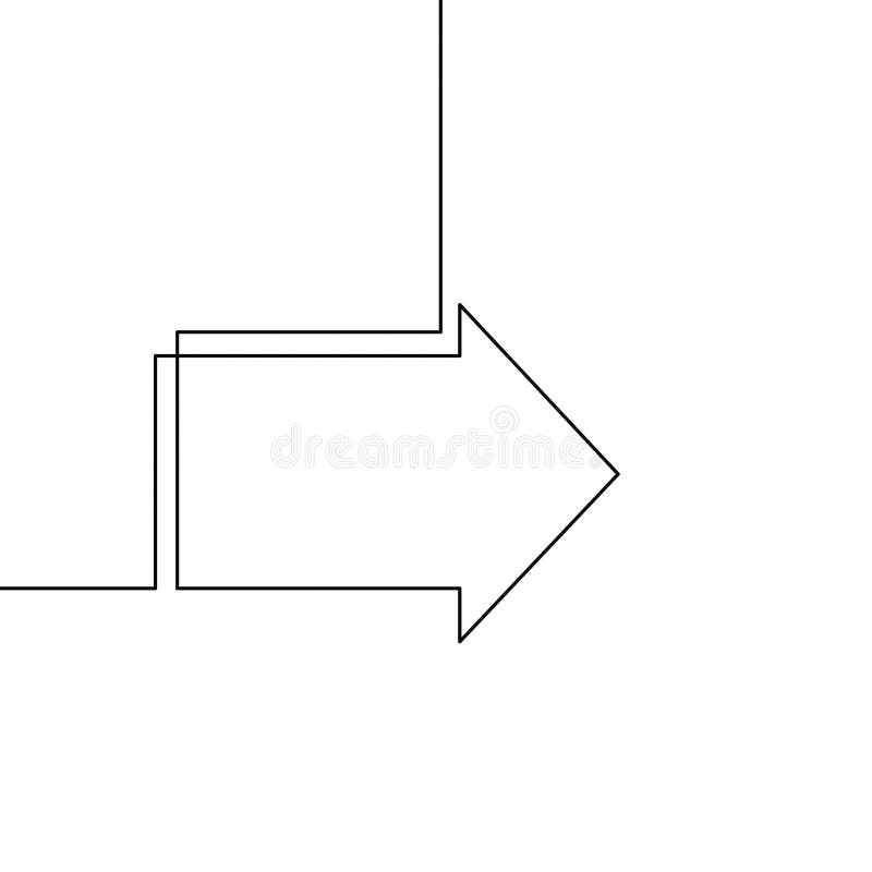 Linear Arrow Infographic Design Element Stock Vector - Illustration of ...