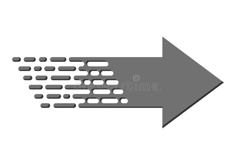 Set of Linear Arrow, Vector Illustration. Stock Vector - Illustration ...