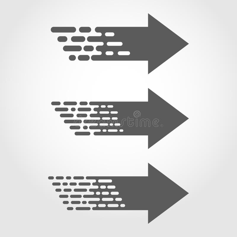 Linear Arrows. Vector Illustration. Stock Illustration - Illustration ...