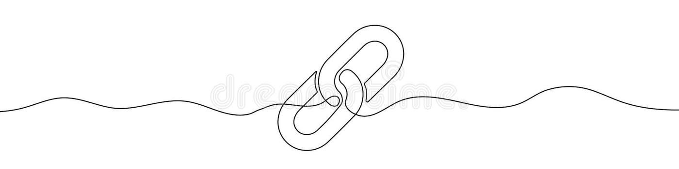 Chain Continuous Drawing Line Stock Illustrations – 538 Chain ...